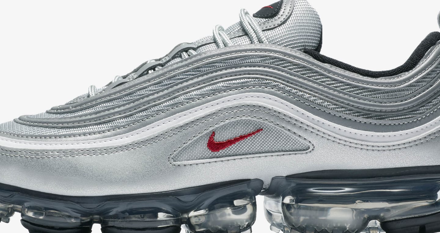 Nike Air Vapormax 97 'Metallic Silver & Varsity Red' Release Date. Nike ...